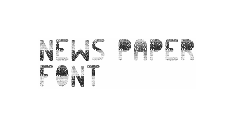 News Paper font - Dafont Style