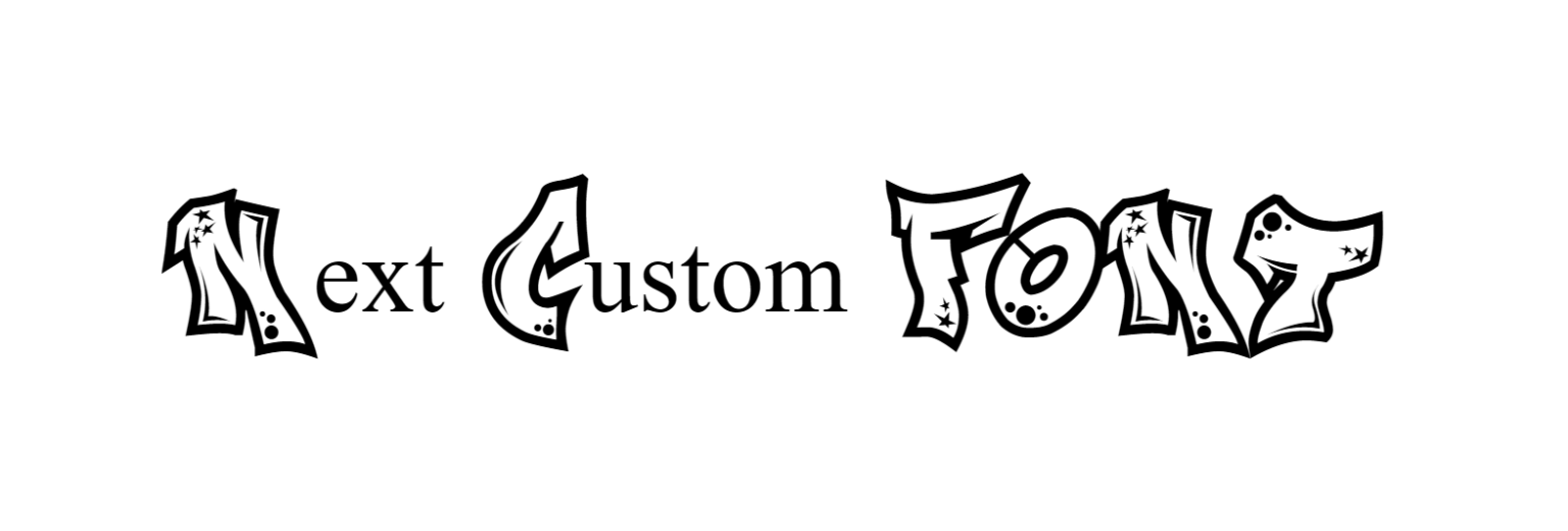 Next Custom font - Dafont Style