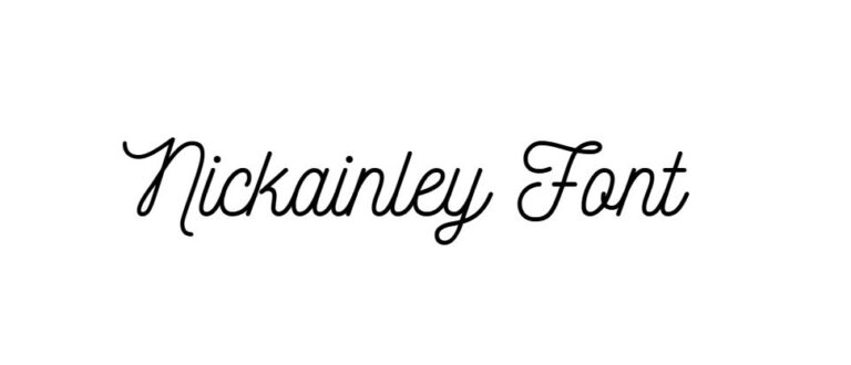 Nickainley Font - DafontStyle