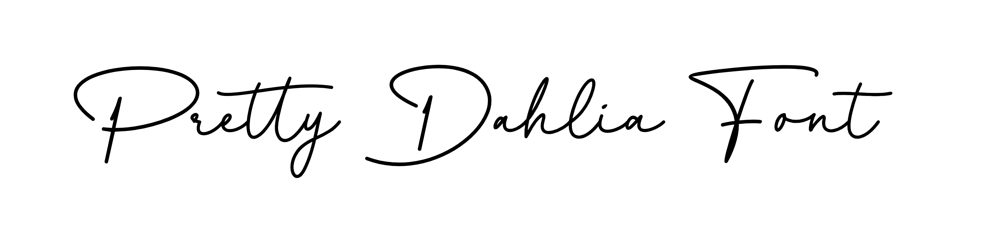 Pretty Dahlia Font - DafontStyle