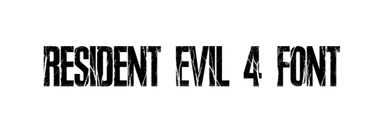Resident Evil 4 Font - Dafont Style