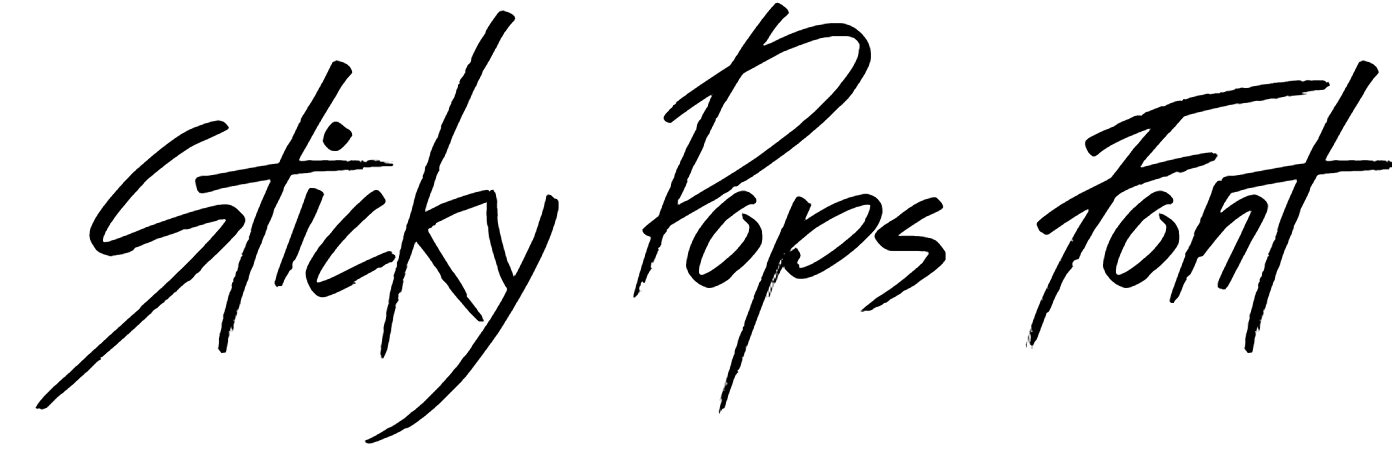 Sticky Pops Font - Dafont Style