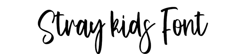 Stray kids Font