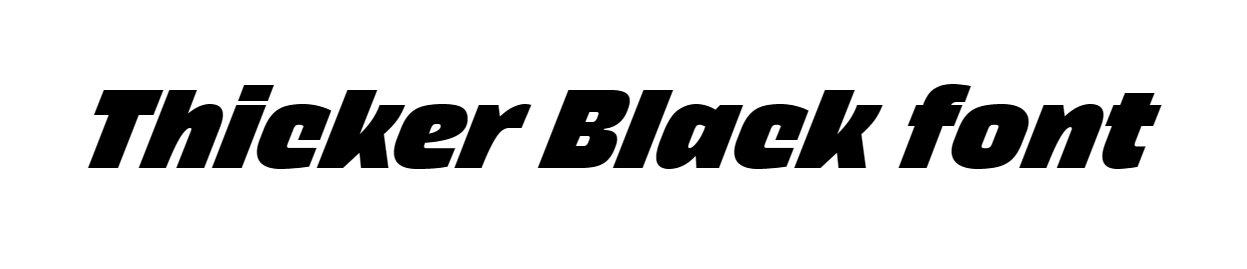 Thicker Black font - Dafont Style