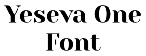 Yeseva One Font - Dafont Style