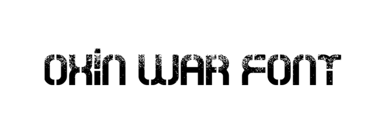 Oxin War Font - Dafont Style