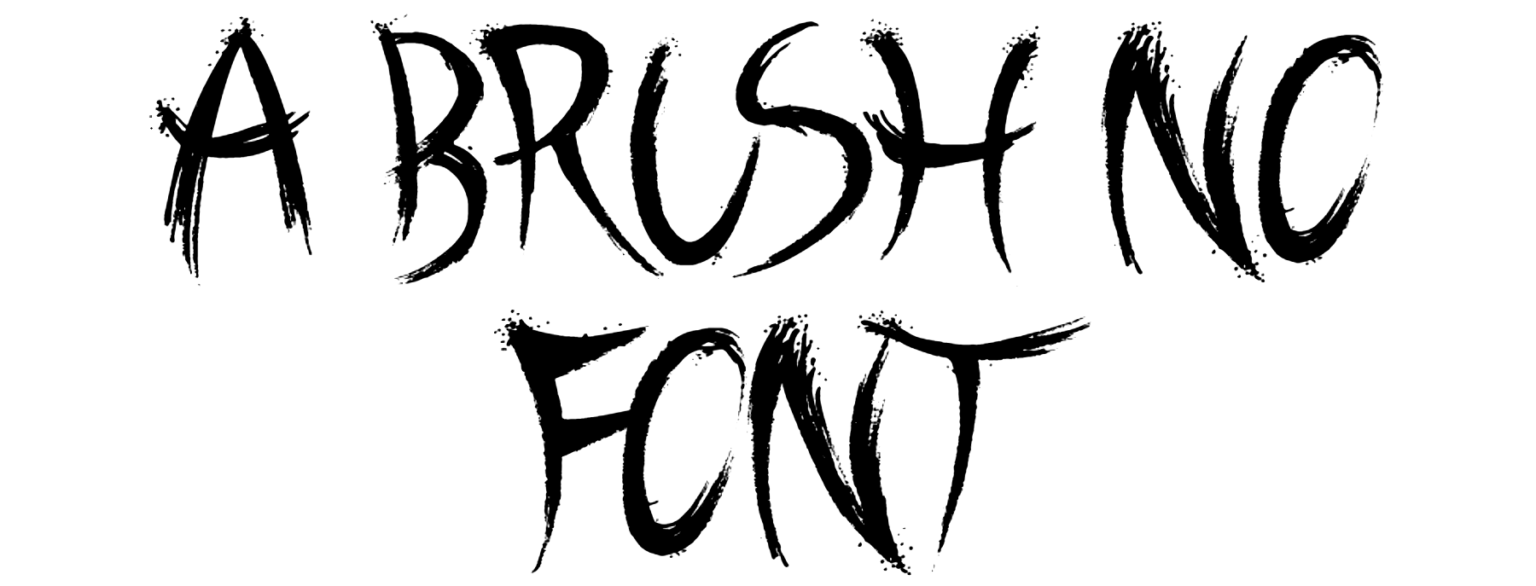 A Brush No Font - Dafont Style