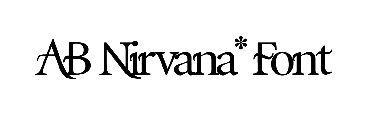 AB Nirvana Font - Dafont Style