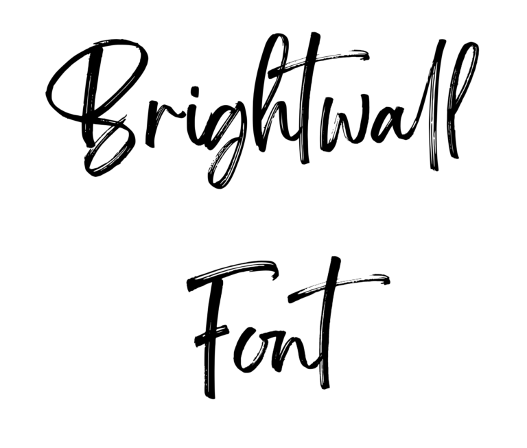 Brightwall Font - Dafont Style