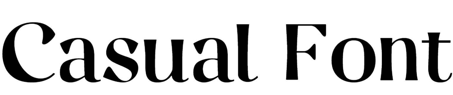 Casual Font - Dafont Style