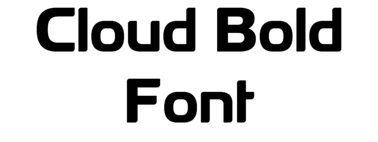 Cloud Bold Font - dafont style