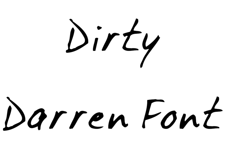 Dirty Darren Font - Dafont Style