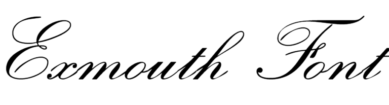Exmouth Font - DafontStyle