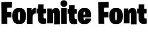 Fortnite Font
