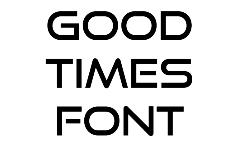 Good Times Font - Dafont Style