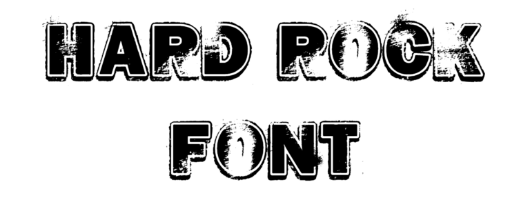 HARD ROCK font - Dafont Style