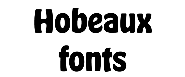 Hobeaux font
