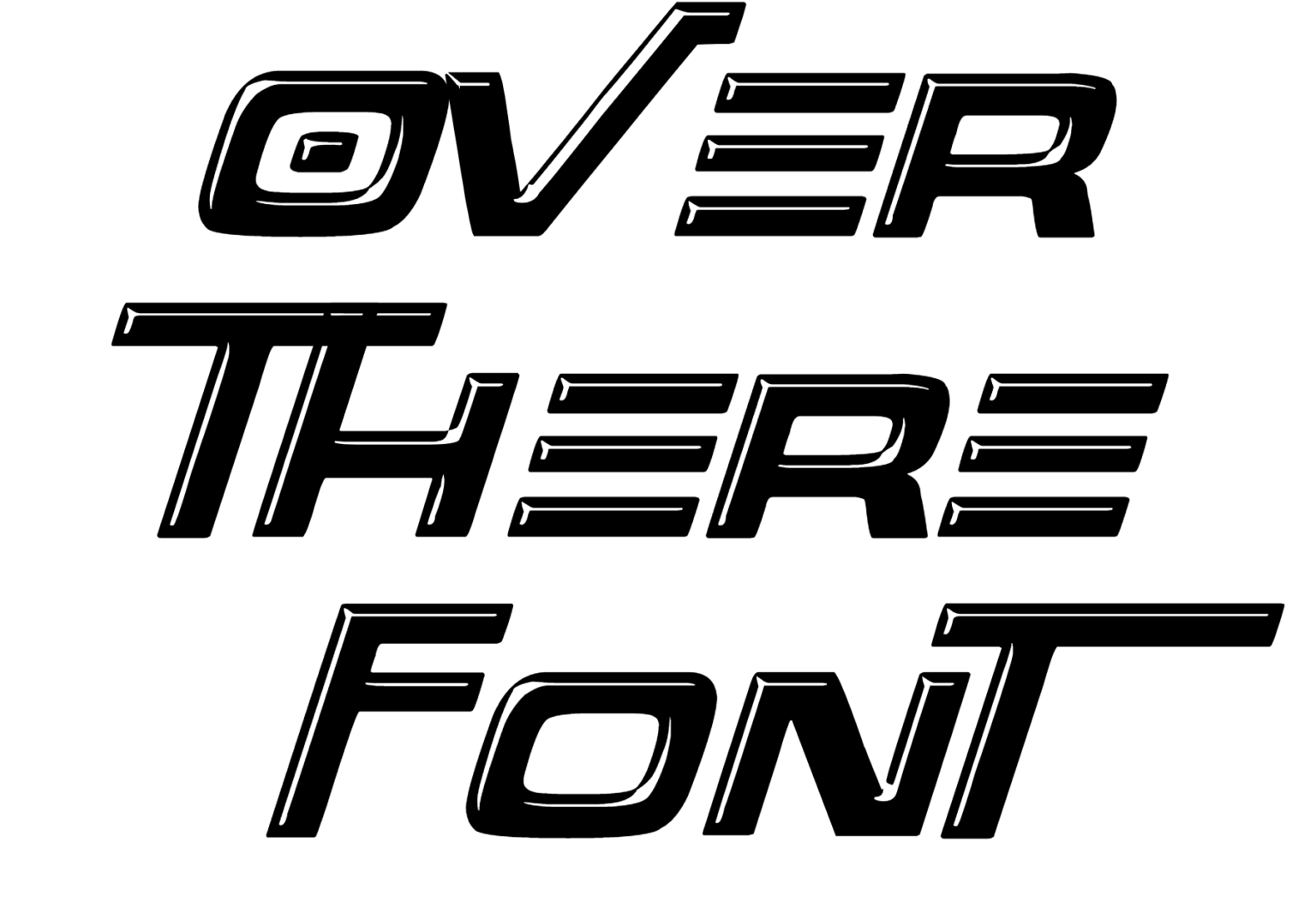 Over There Font - Dafont Style