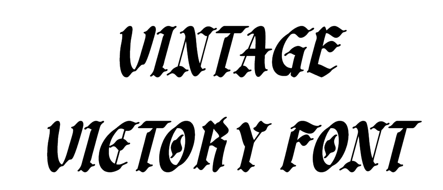 Vintage Victory font - Dafont Style