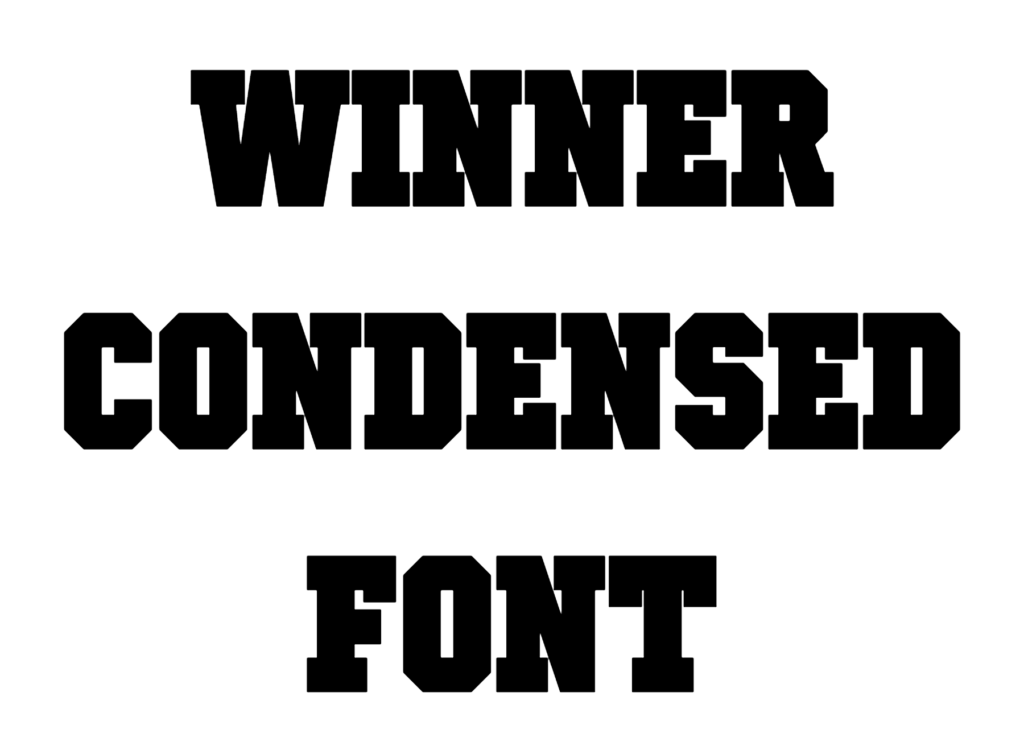 Winner Condensed Font - DafontStyle