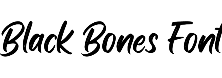 Black Bones Font - Dafont Style