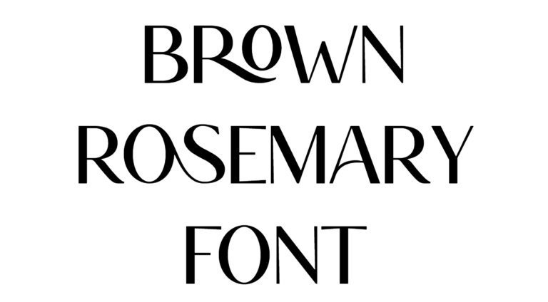 Brown Rosemary Font - DafontStyle