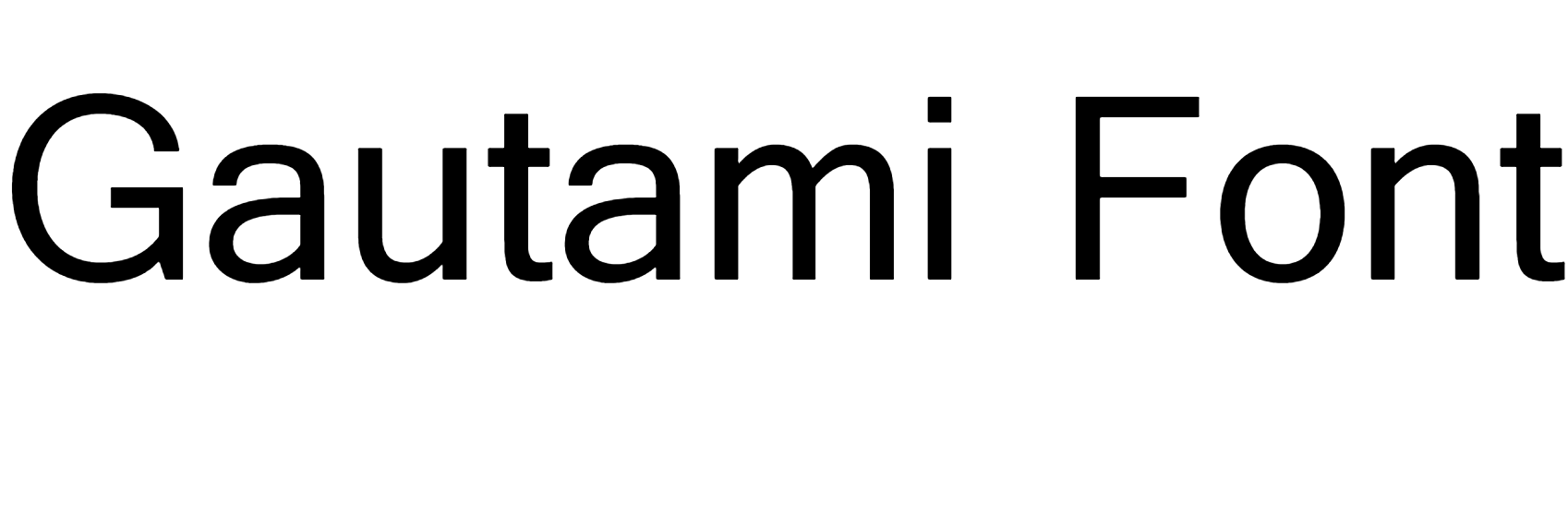 Gautami Font - Dafont Style