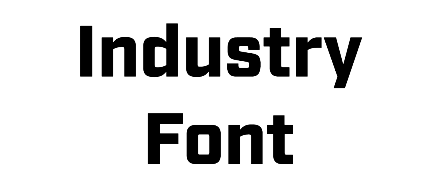 Industry Font - Dafont Style