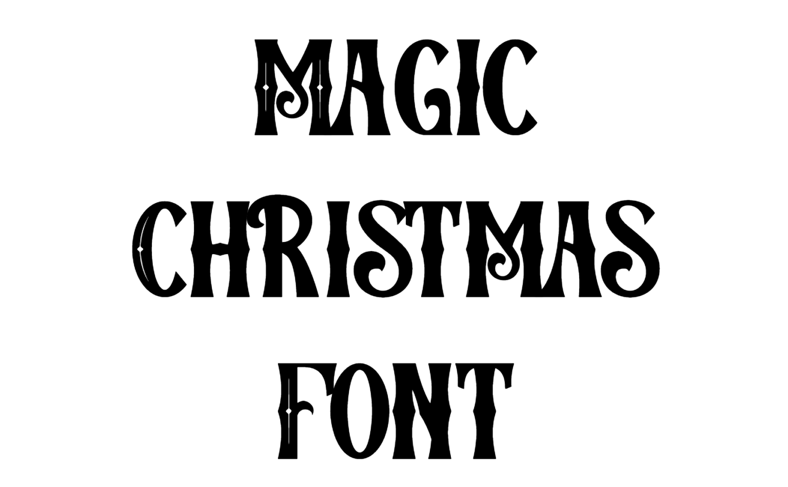 Magic Christmas Font - DafontStyle