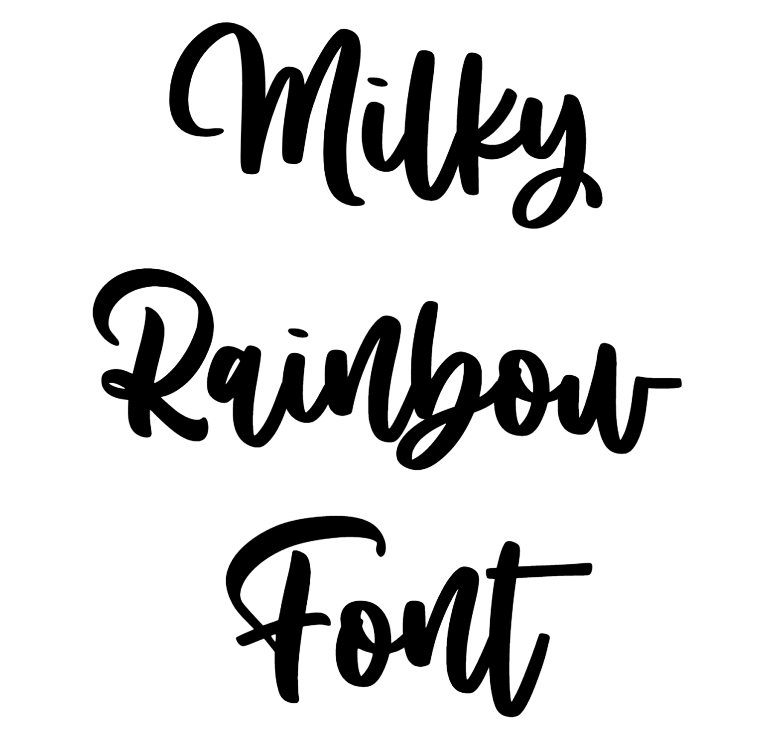 Milky Rainbow Font - Dafont Style
