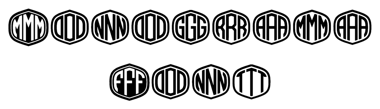 Monograma Font - dafont style