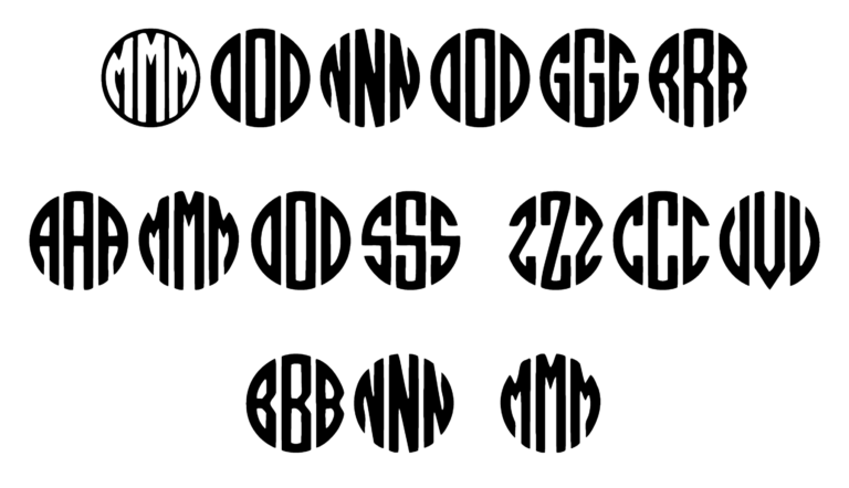 Monogramos Font - dafont style