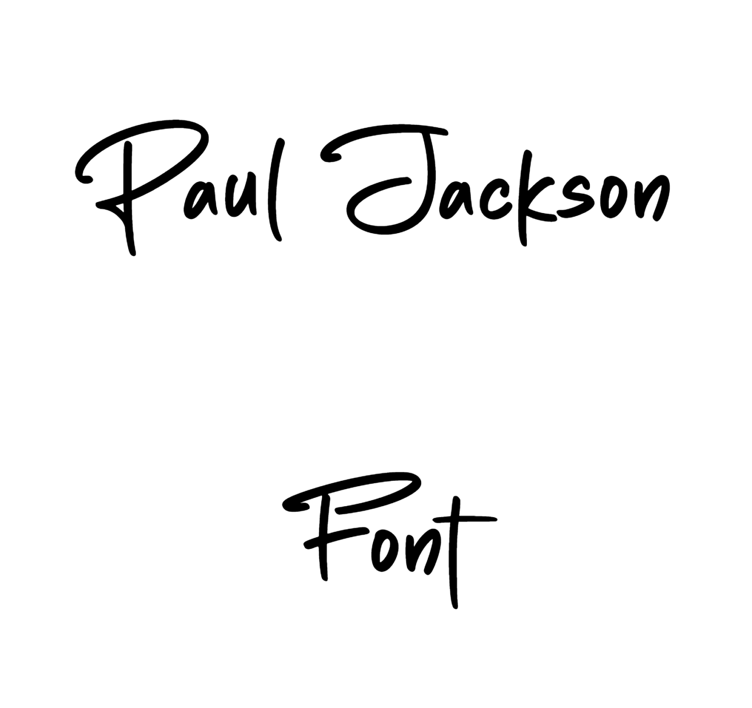 Paul Jackson Font - Dafont Style