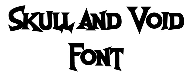 Skull and Void Font - DafontStyle