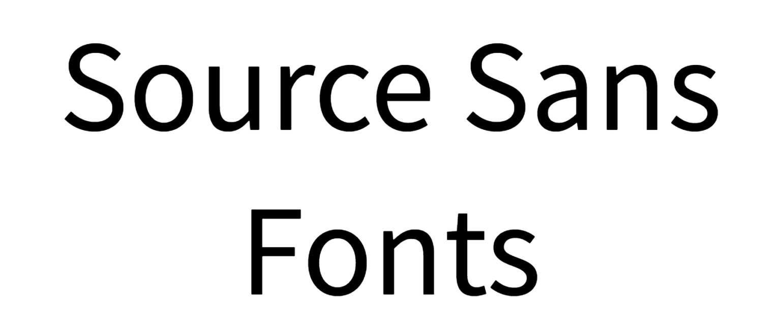 Source Sans Fonts - Dafont Style