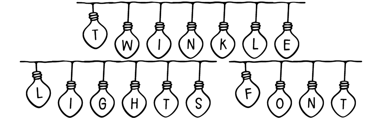 Twinkle Lights Font - Dafont Style