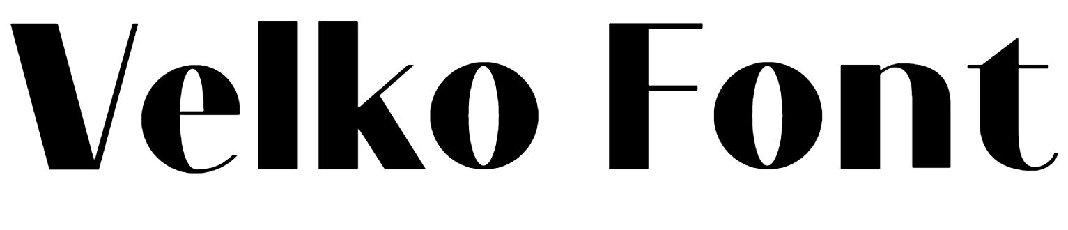 Velko Font - Dafont Style