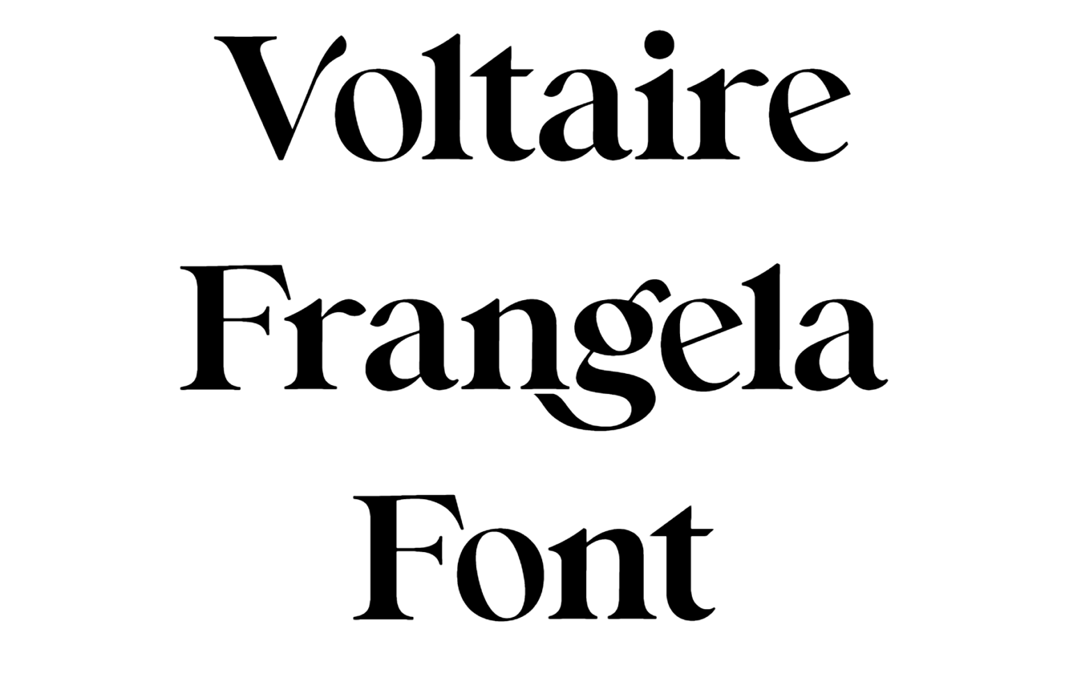 Voltaire Frangela Font - DafontStyle
