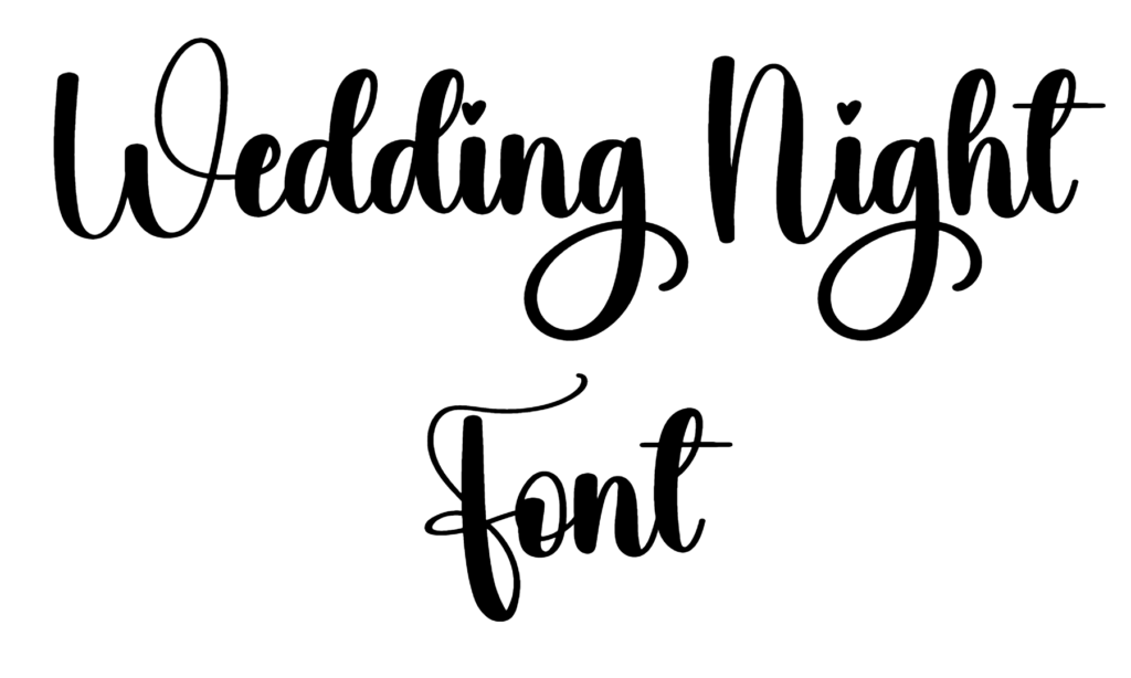 Wedding Night Font - DafontStyle