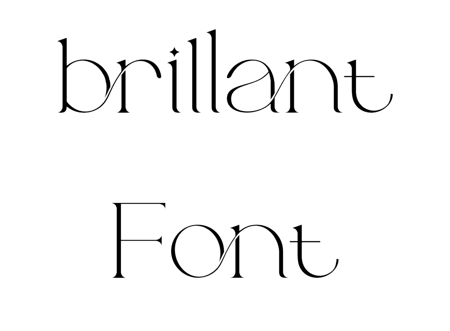 Brillant Font - Dafont Style
