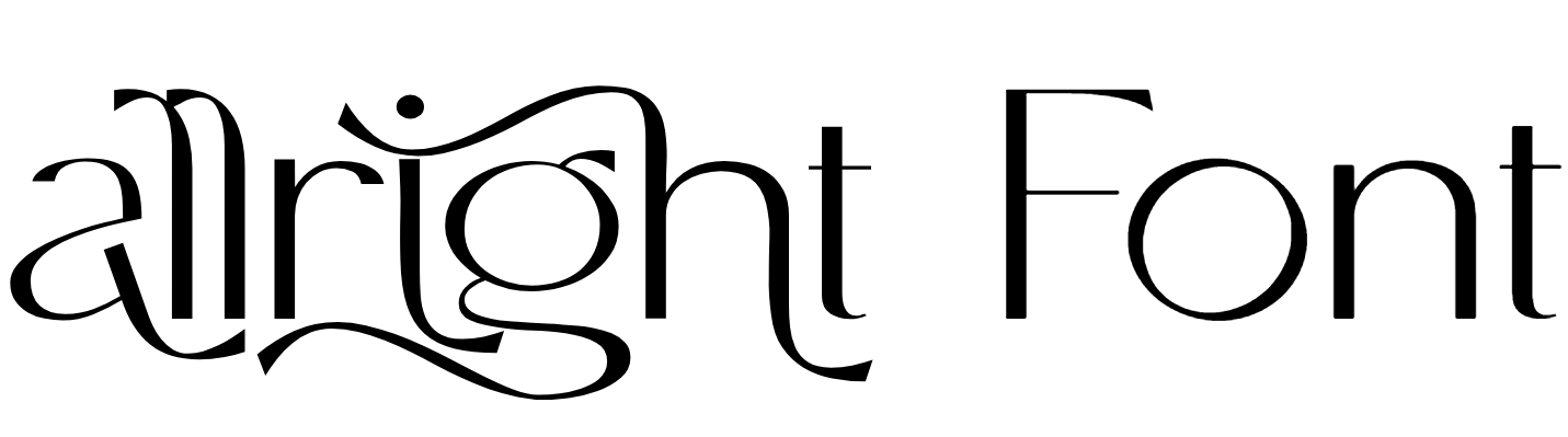 Allright Font - DafontStyle