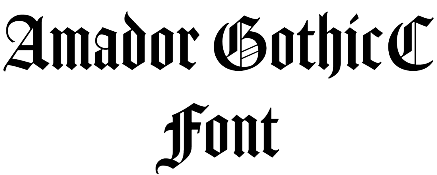 Amador GothicC Font - Dafont Style