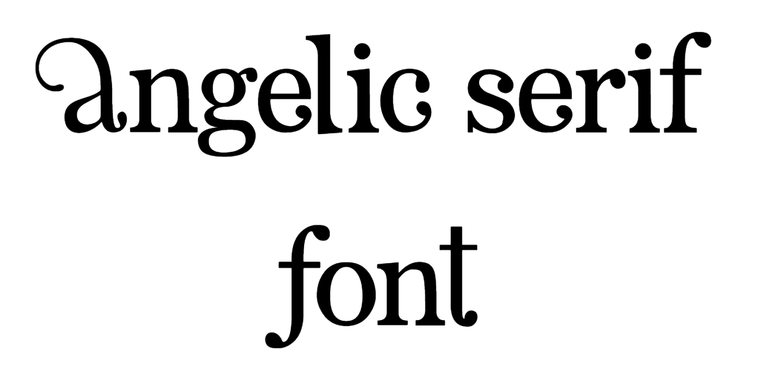 Angelic Serif Font - DafontStyle