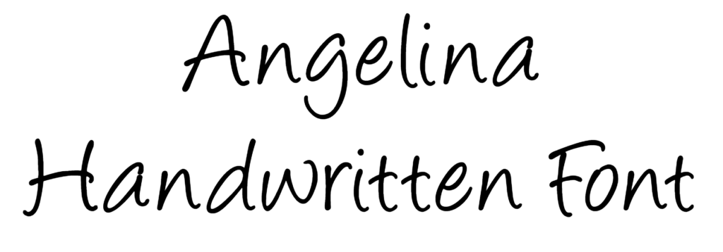 Angelina Handwritten Font - Dafont Style