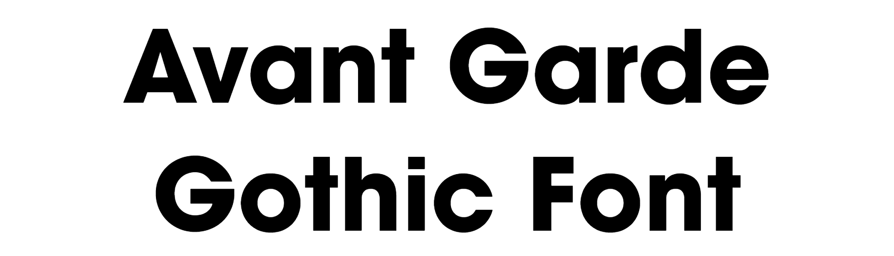 Avant Garde Gothic Font - Dafont Style