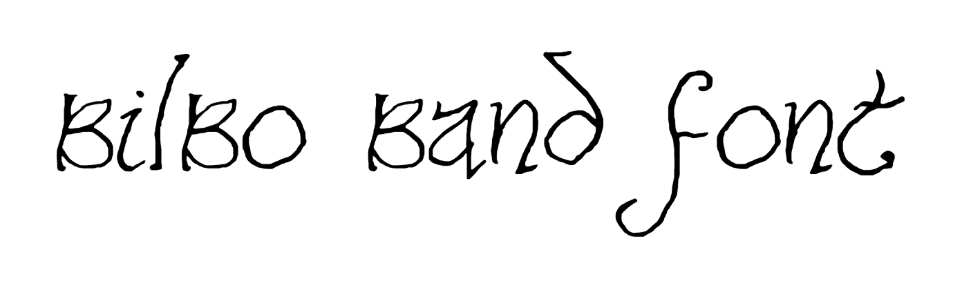 Bilbo Hand Font - Dafont Style