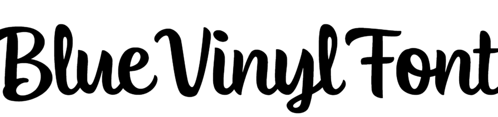 Blue Vinyl Font - Dafont Style