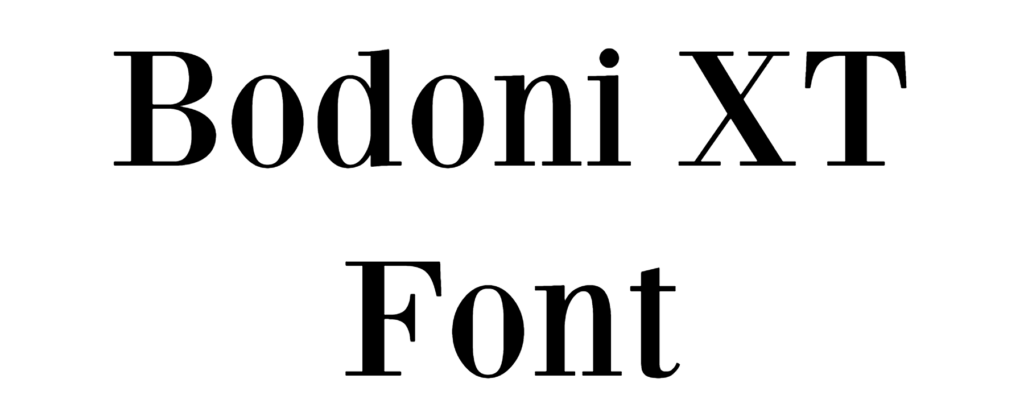 Bodoni XT Font - Dafont Style