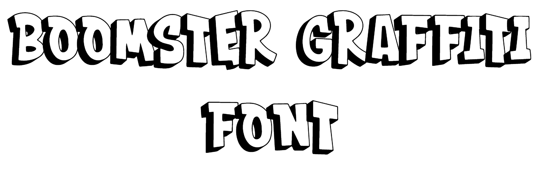 Boomster Graffiti Font - Dafont Style