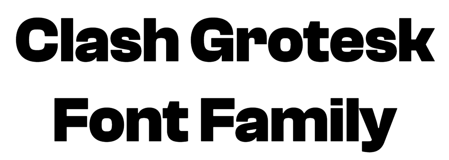 Clash Grotesk Font - DafontStyle